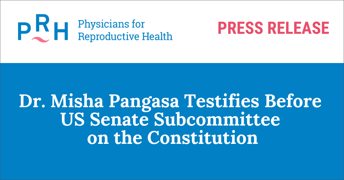 Dr. Misha Pangasa Testifies Before US Senate Subcommittee on the ...