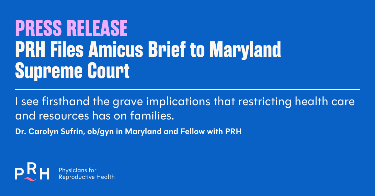 PRH Files Amicus Brief to Maryland Supreme Court - Physicians for ...